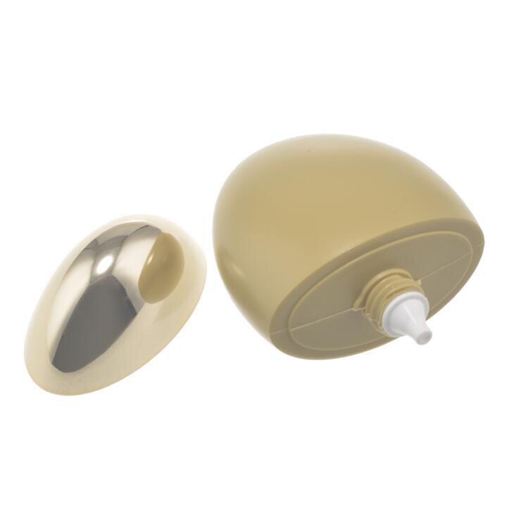 Factory Custom Egg Shape Plastic Squeeze Bottle For Sunscreen Cream ...