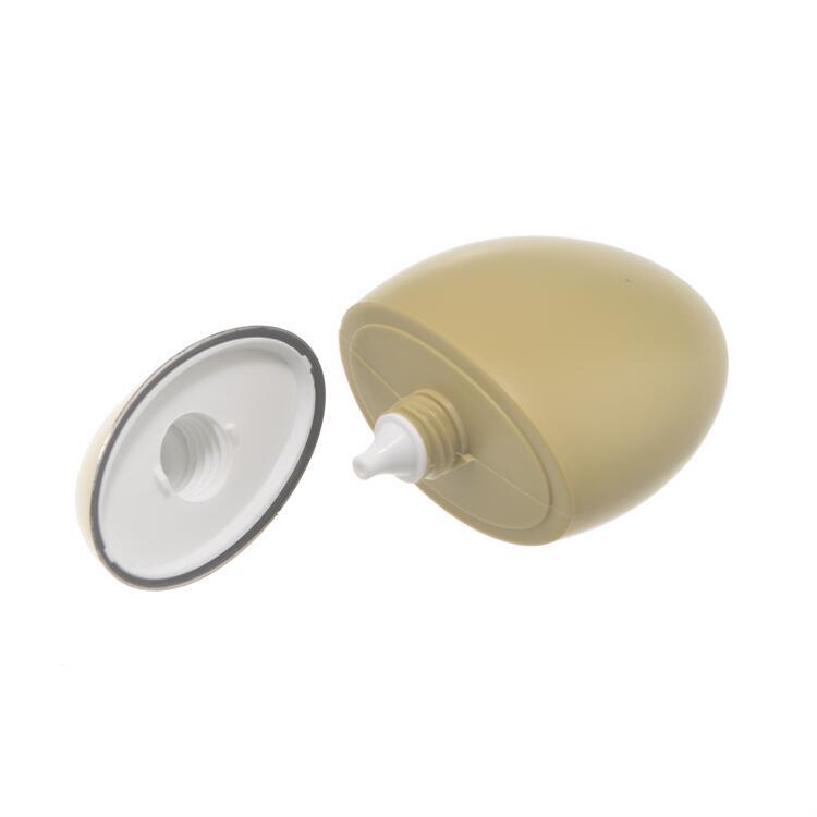 Factory Custom Egg Shape Plastic Squeeze Bottle For Sunscreen Cream ...